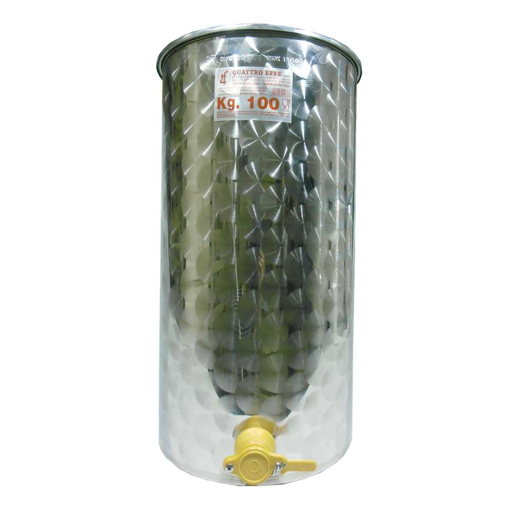 Δοχείο Inox μελιού 100Kg Quattro Effe - Moraitis