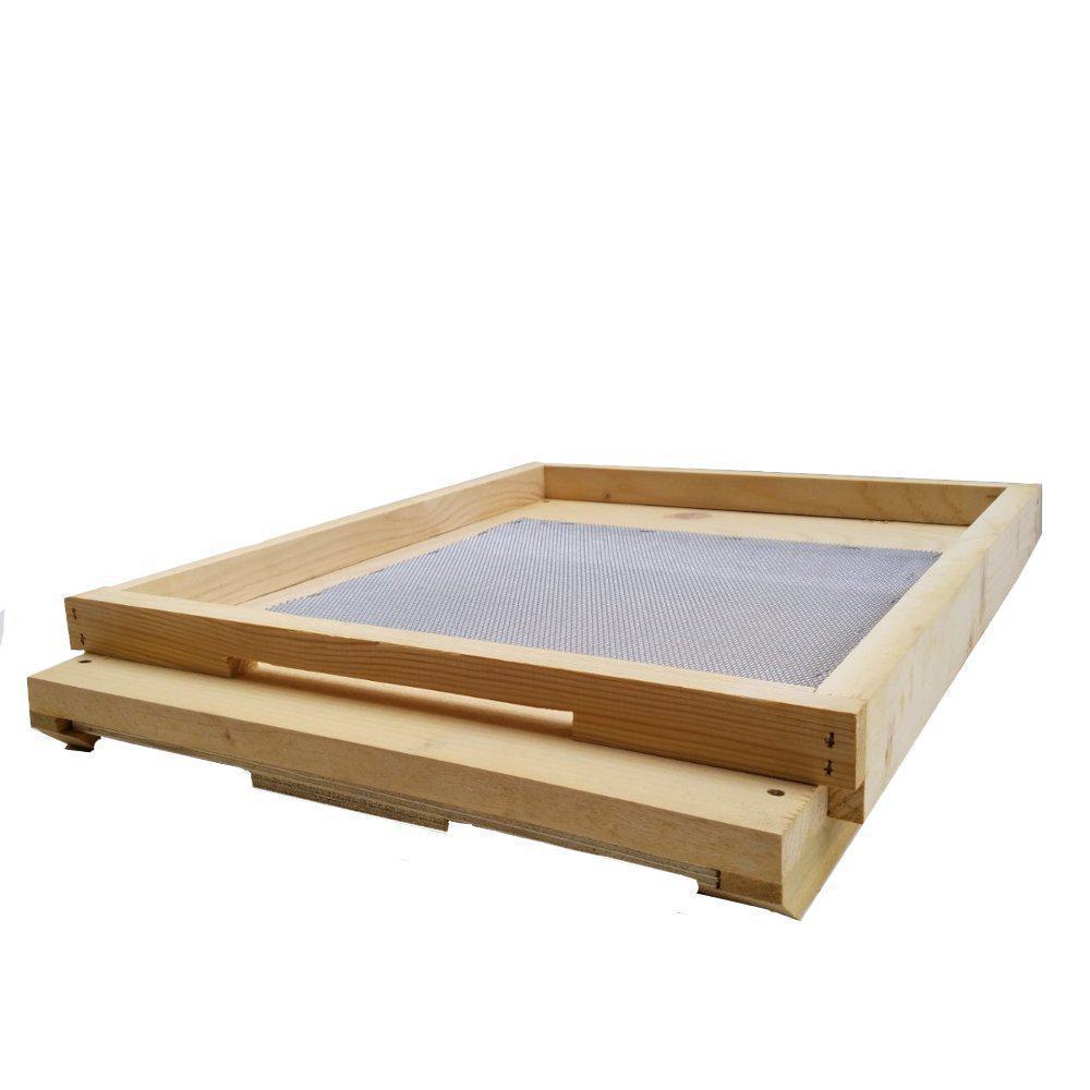 Anti varroa movable hive floor with screen and small door - Moraitis