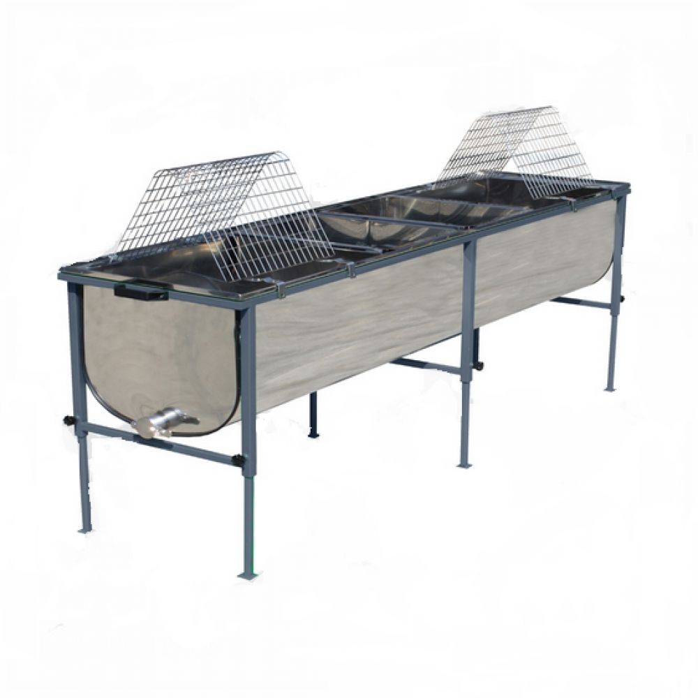 Πάγκος Απολεπισμού 2m INOX - Techtron - Moraitis